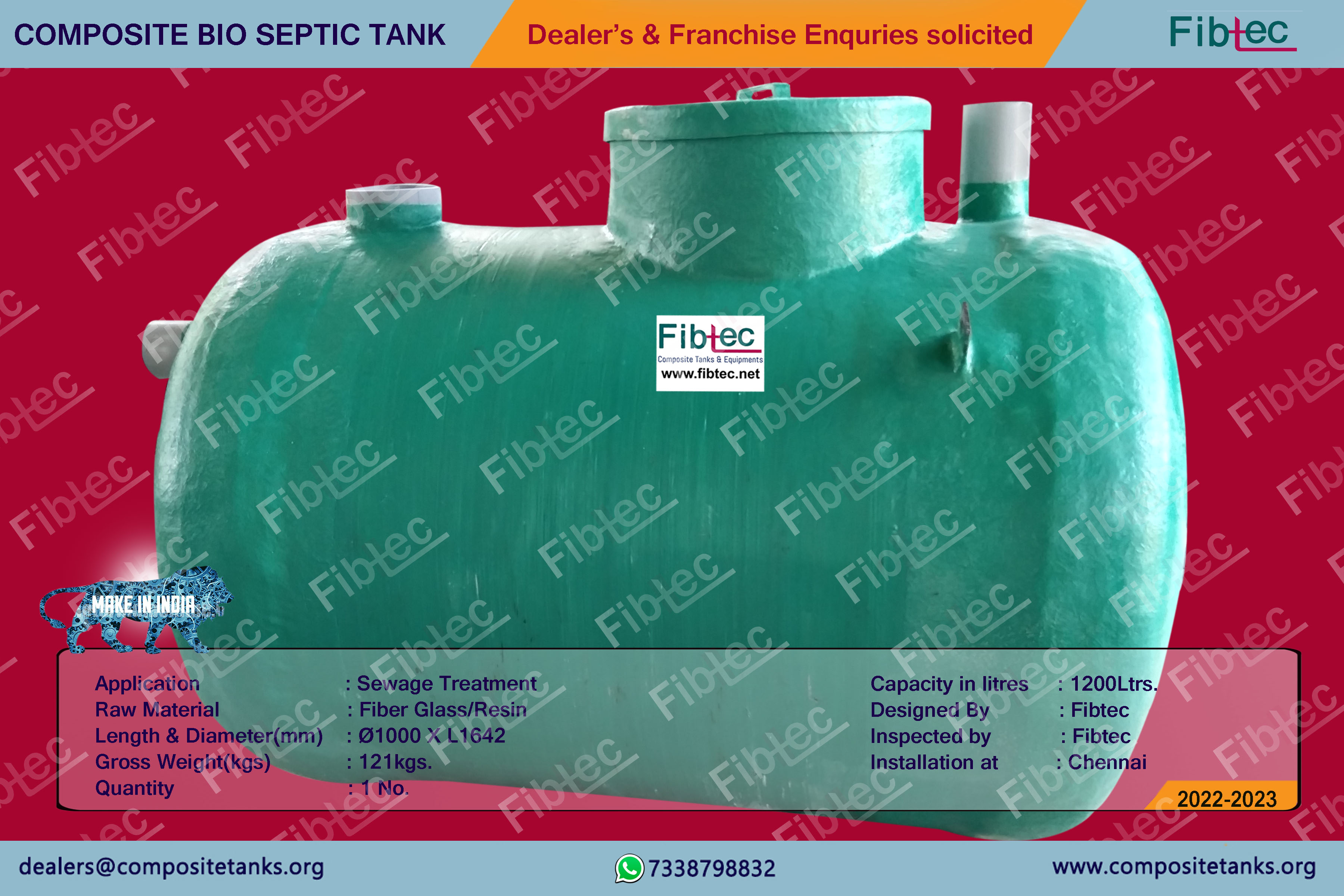 FRP Sewage Collection Tank