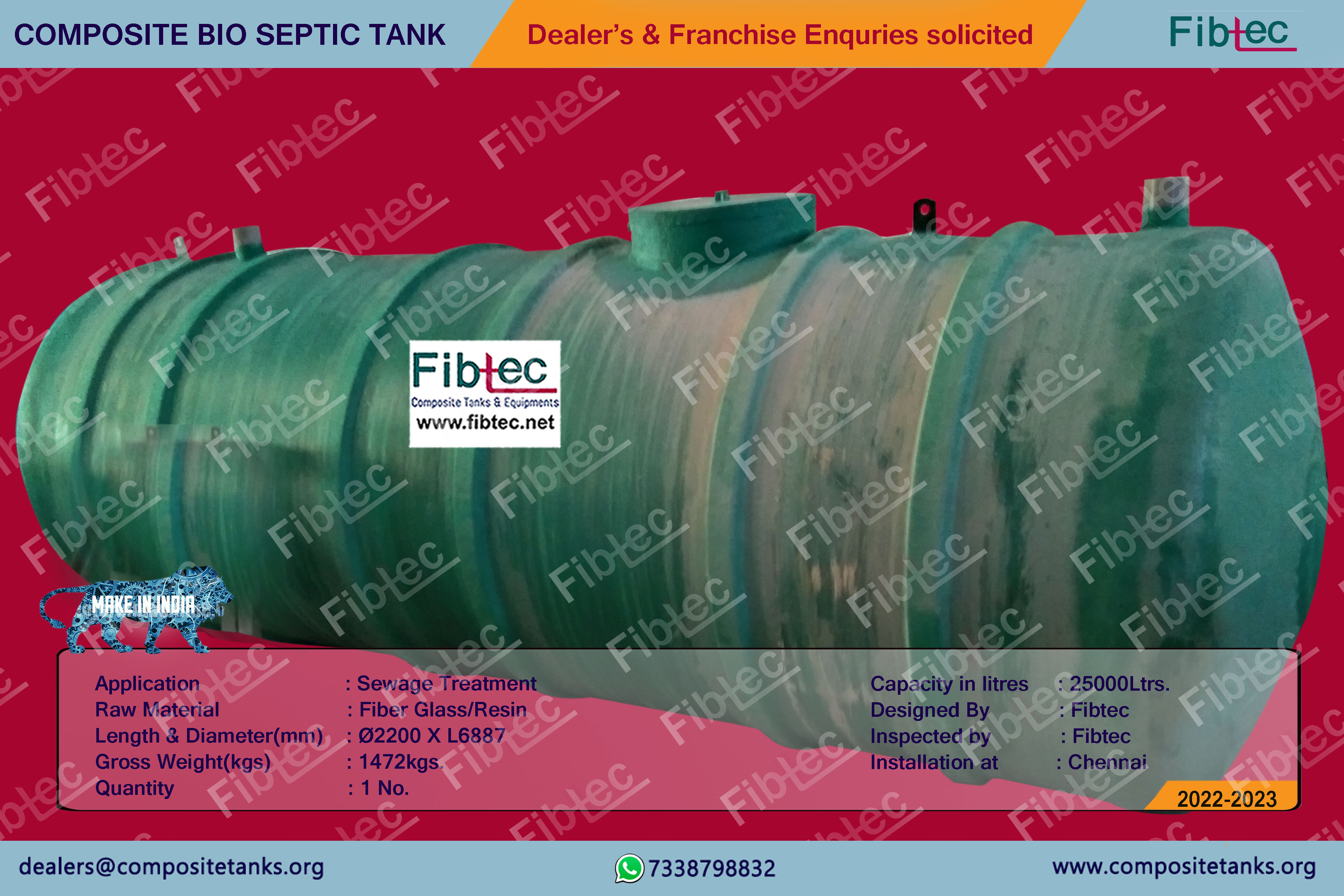 FRP Sewage Collection Tank